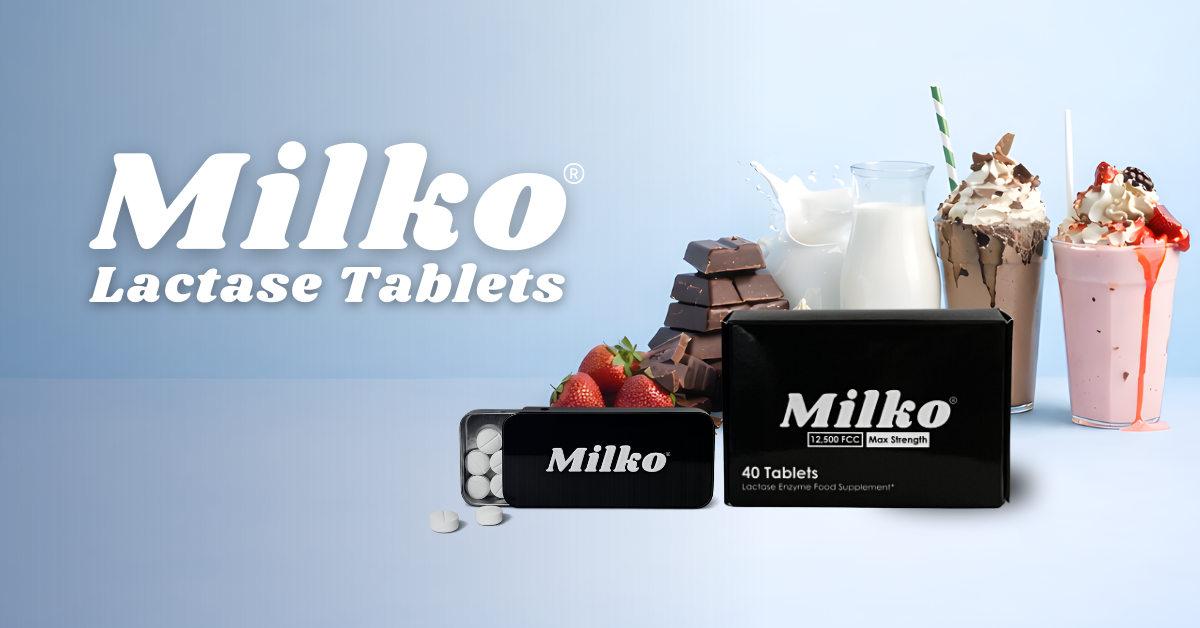 Lactase Tablets for Lactose Intolerance | Milko® UK